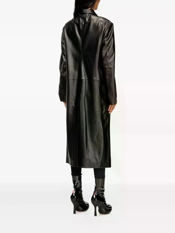 DIESEL Lancelot Leather Coat