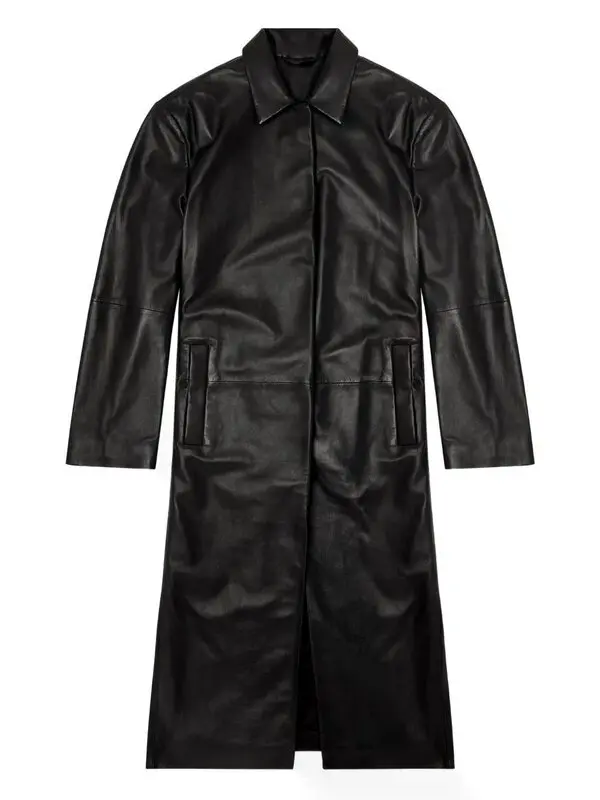 DIESEL Lancelot Leather Coat