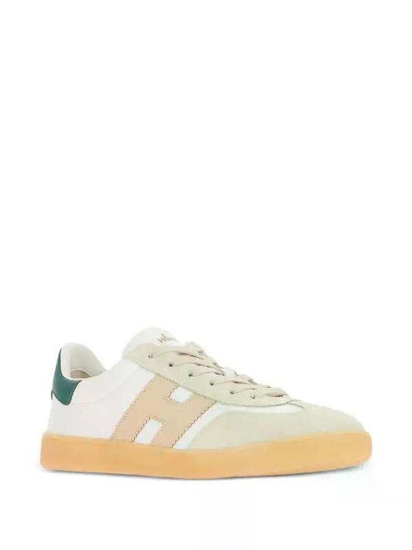 Hogan Panelled Low Top Sneakers - White