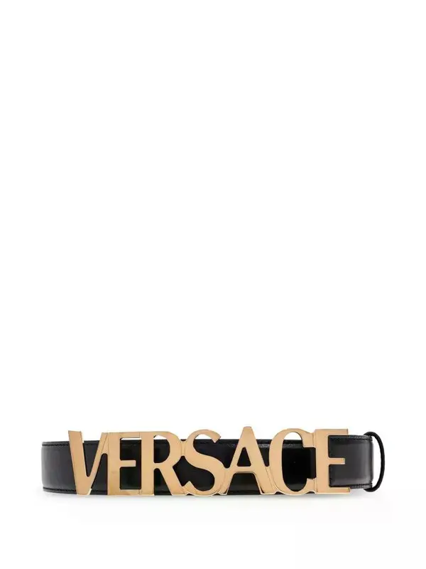 Versace Leather Belt - Black