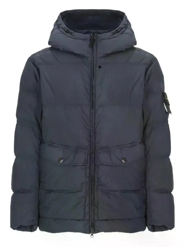 Stone Island Crinkle Reps Ny Padded Jacket - Blue