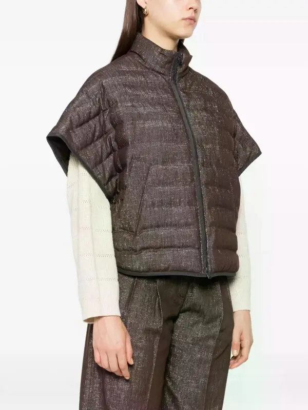 Brunello Cucinelli Quilted Zip-front Jacket