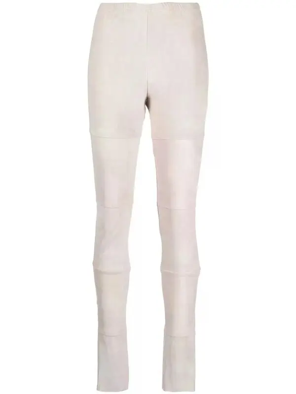 Kristensen Du Nord Panelled Suede Leggings - Neutrals
