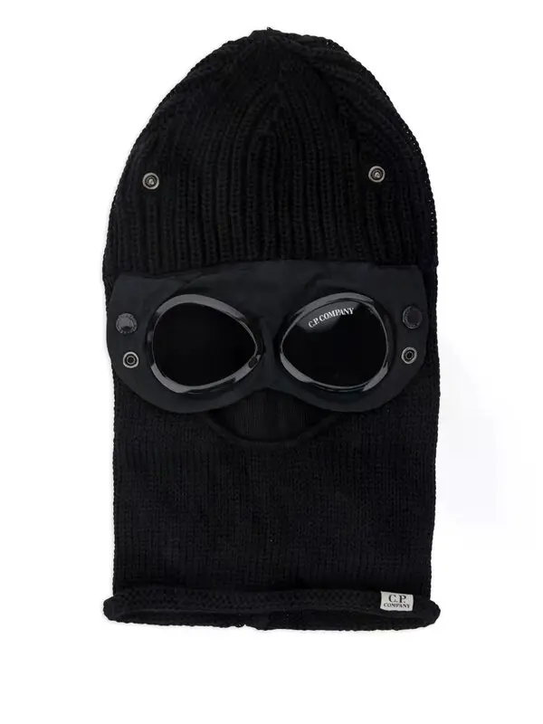 C.P. COMPANY Goggle-detail Knit Balaclava - Black