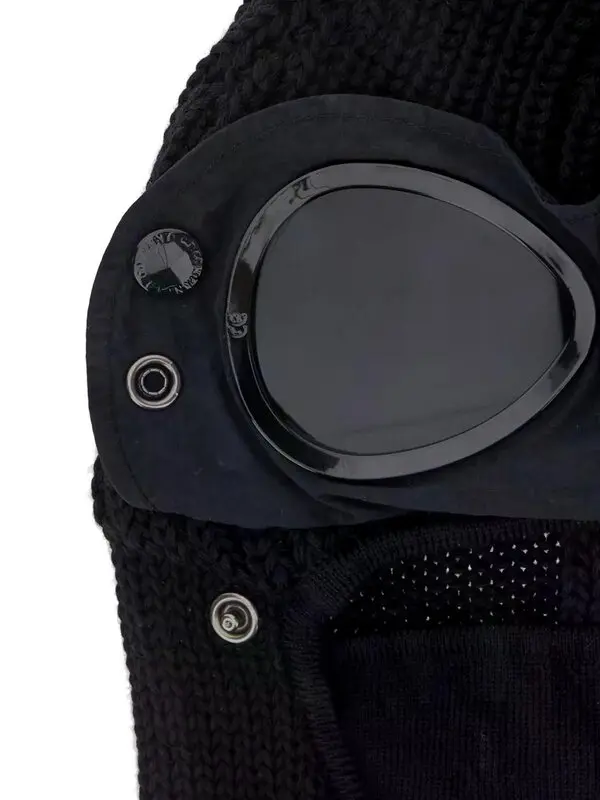 C.P. COMPANY Goggle-detail Knit Balaclava - Black