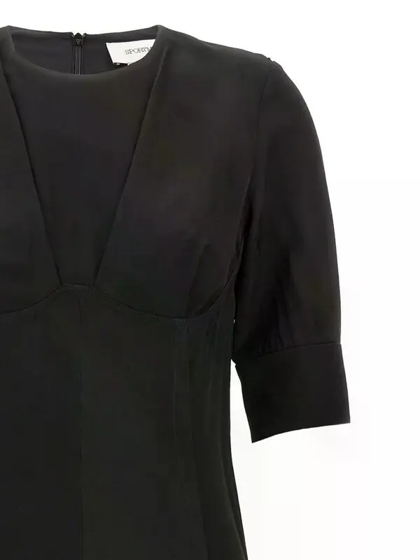 Sportmax Short-sleeve Crew-neck Dress