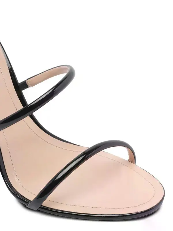 Rene Caovilla Cleo Spiral-wrap Patent-leather Sandals