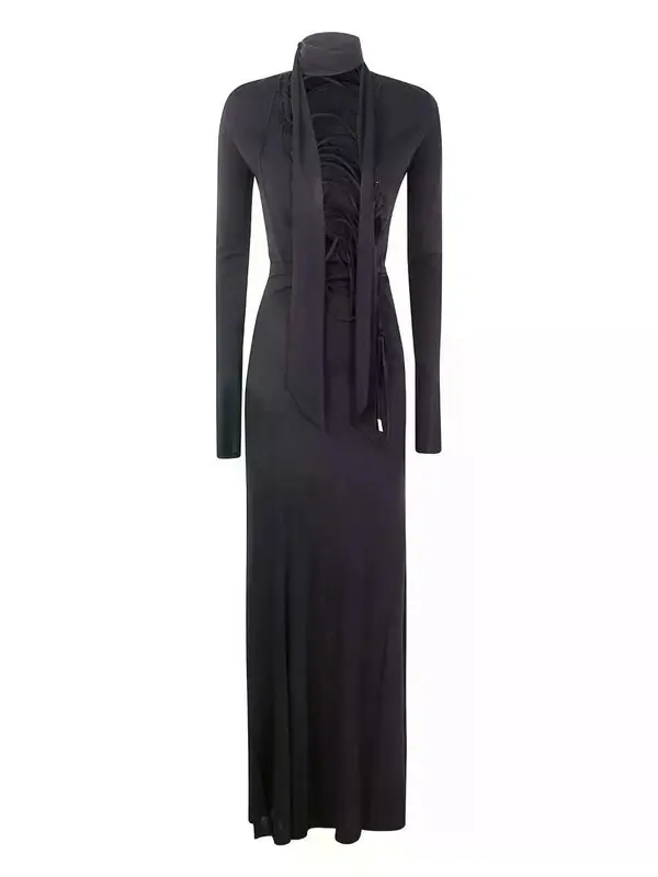 Attico Lace-up Maxi Dress