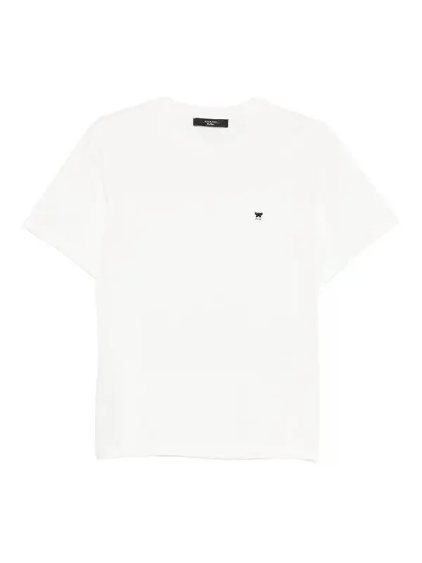 Max Mara Logo-embroidered Cotton T-shirt - White