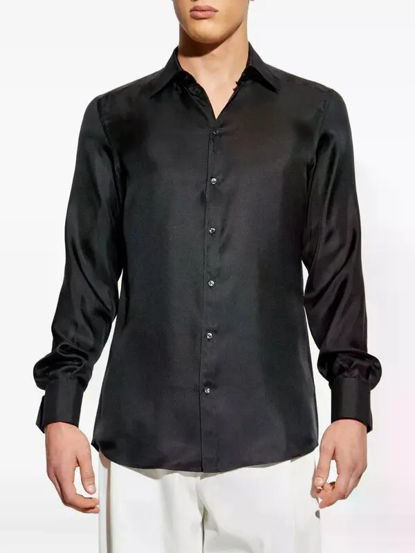 Dolce & Gabbana Long-sleeve Silk Shirt