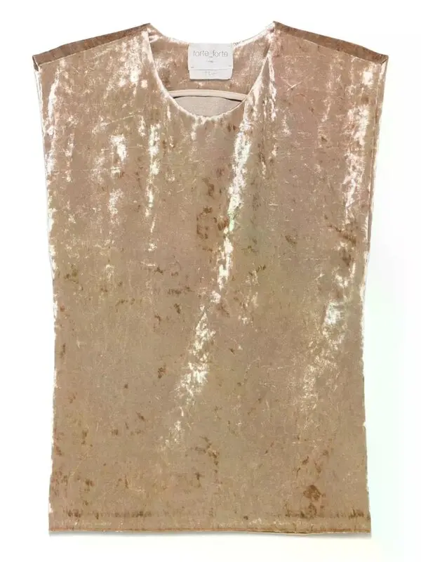 FORTE_FORTE Sleeveless Velvet Top