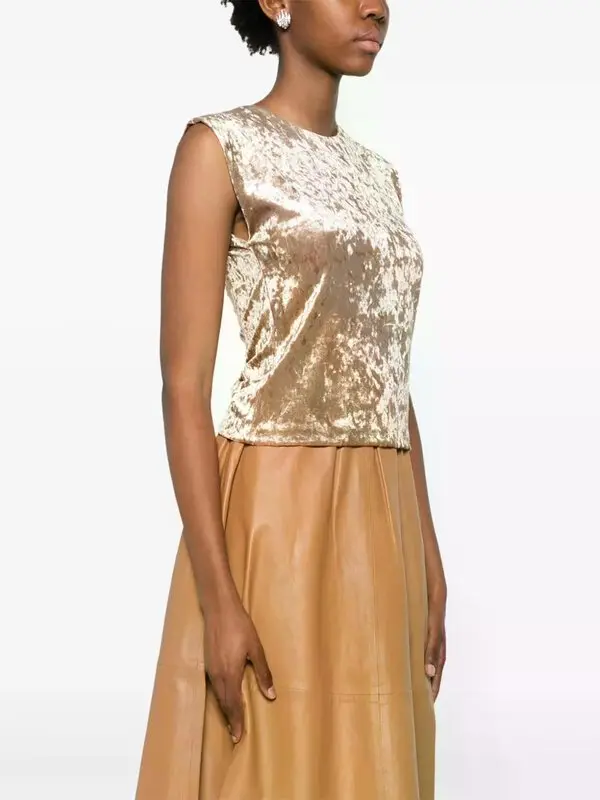 FORTE_FORTE Sleeveless Velvet Top