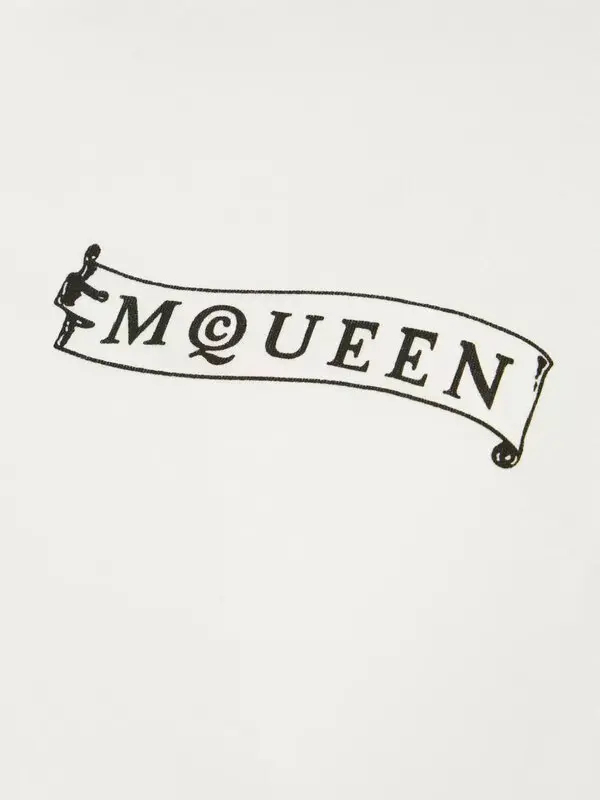 Alexander McQueen Banner Logo-print T-shirt