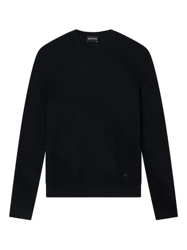 Emporio Armani Textured Crew-neck Sweater