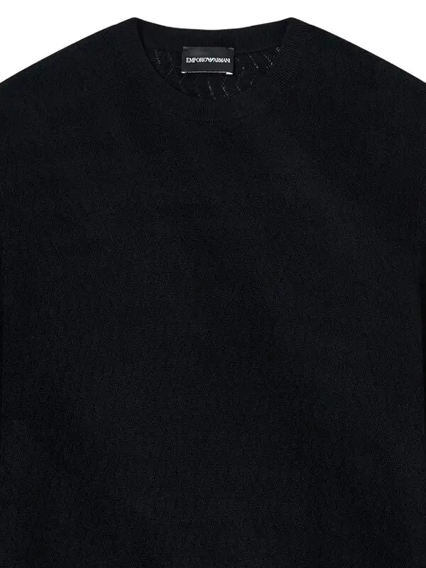 Emporio Armani Textured Crew-neck Sweater