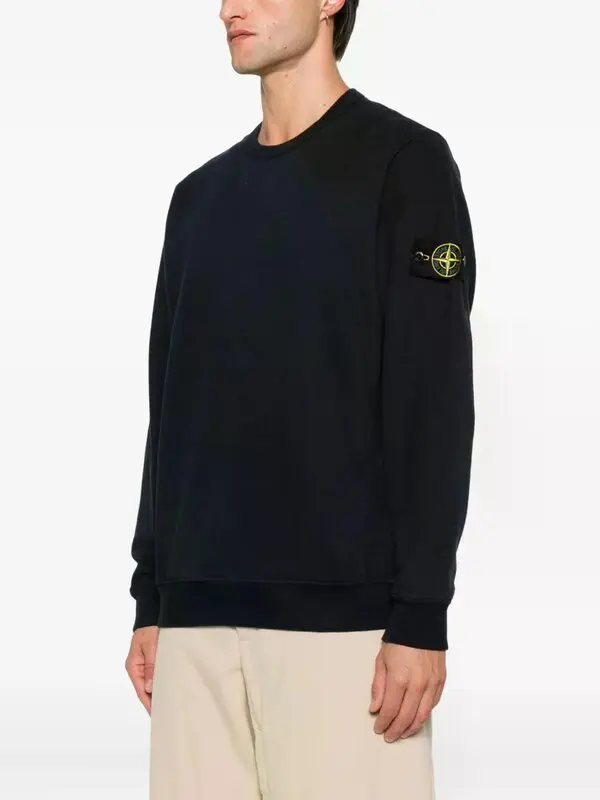 Stone Island Compass-motif Sweatshirt - Blue