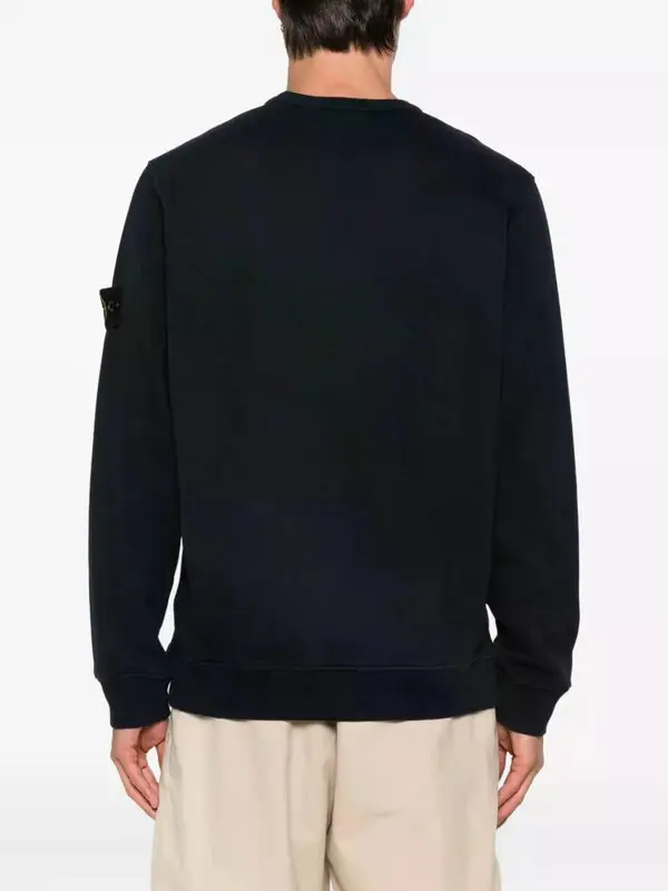 Stone Island Compass-motif Sweatshirt - Blue