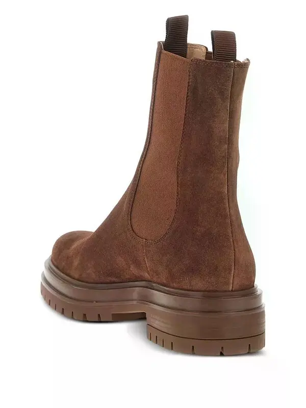 GIANVITO ROSSI Chester Suede Chelsea Boots - Brown