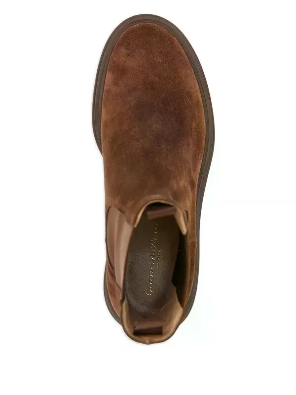 GIANVITO ROSSI Chester Suede Chelsea Boots - Brown