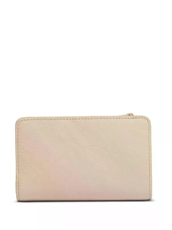 LANCEL Ninon Leather Compact Wallet - Neutrals