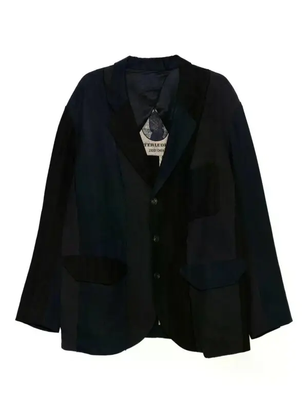 ZIGGY CHEN Patchwork Blazer - Blue