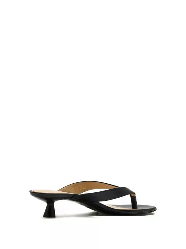STUART WEITZMAN 35mm Rio Leather Heeled Sandals - Black