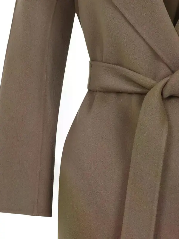 Max Mara Belted Wrap Coat - Neutrals