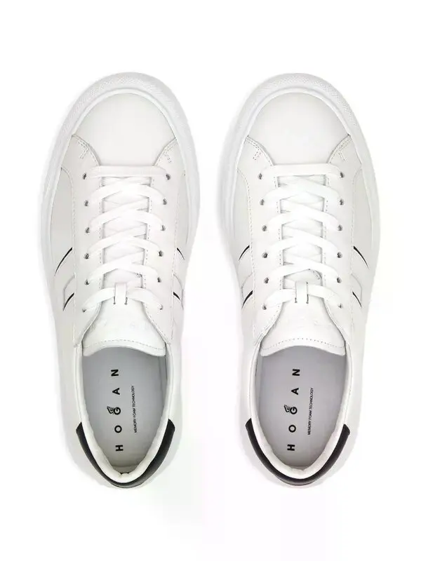 Hogan Rebel Logo-embellished Leather Sneakers - White