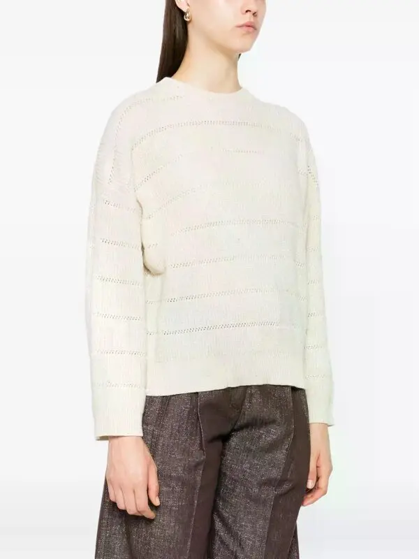 Brunello Cucinelli Open Knit Sweater
