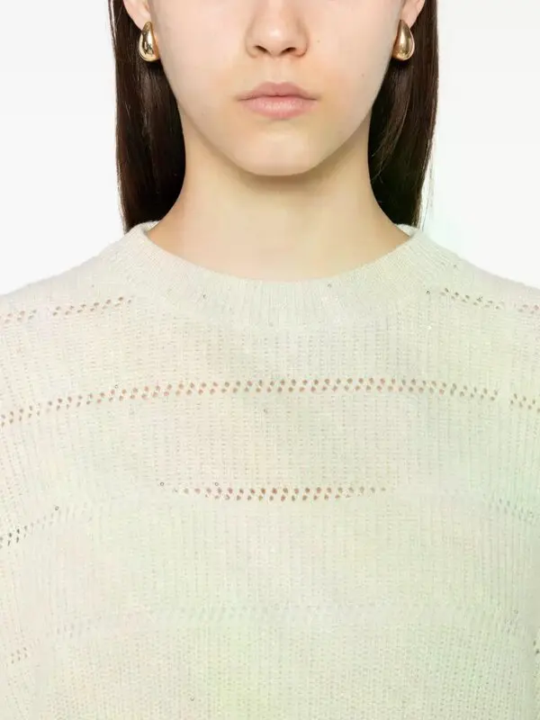 Brunello Cucinelli Open Knit Sweater
