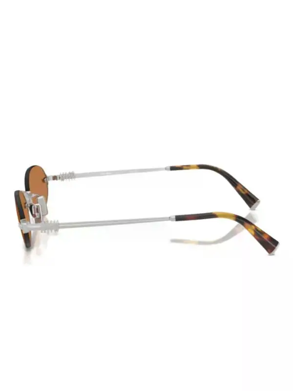 Miu Miu Oval Rimless Sunglasses