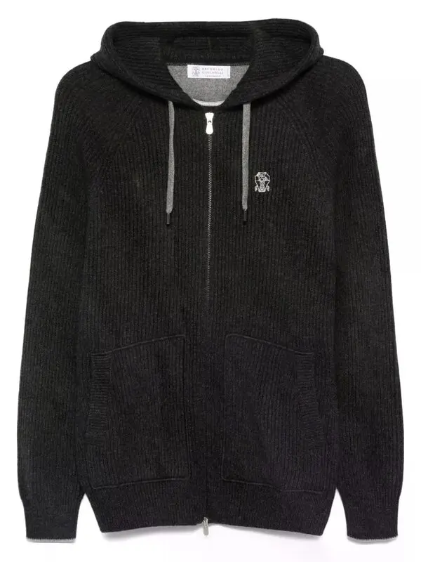 Brunello Cucinelli Cashmere Cardigan - Grey