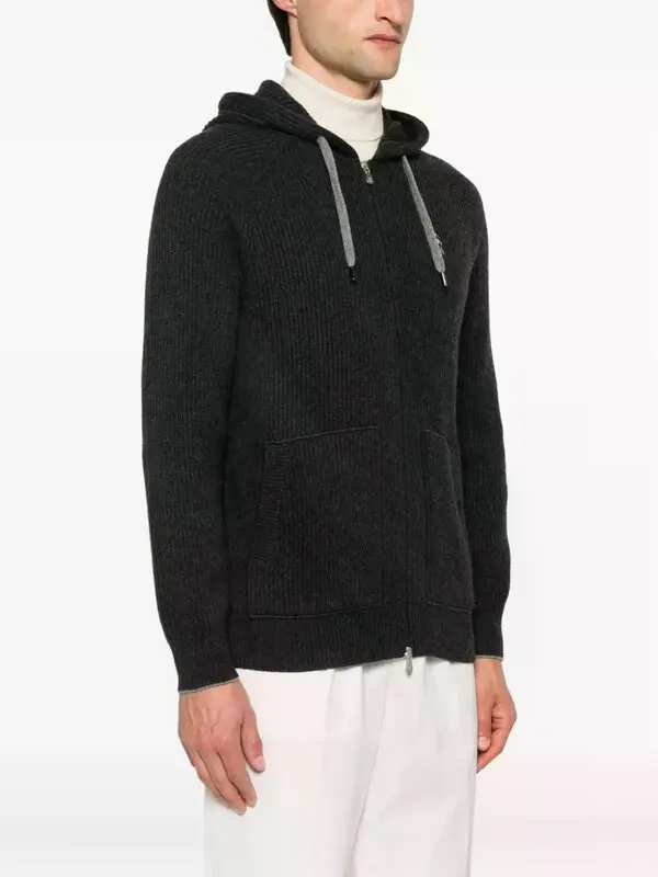 Brunello Cucinelli Cashmere Cardigan - Grey