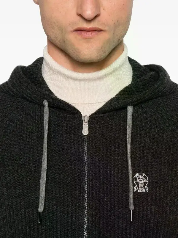 Brunello Cucinelli Cashmere Cardigan - Grey