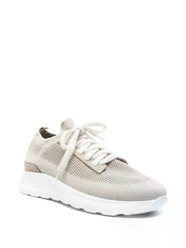 Eleventy Knitted Upper Trainers - Neutrals
