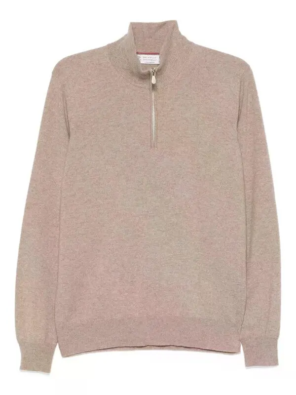 Brunello Cucinelli Zip-up Cashmere Sweater