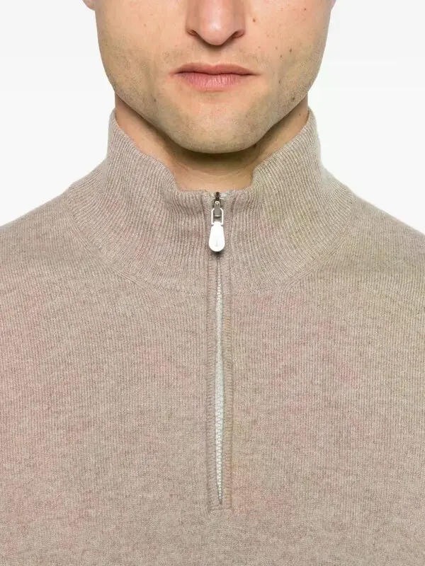 Brunello Cucinelli Zip-up Cashmere Sweater