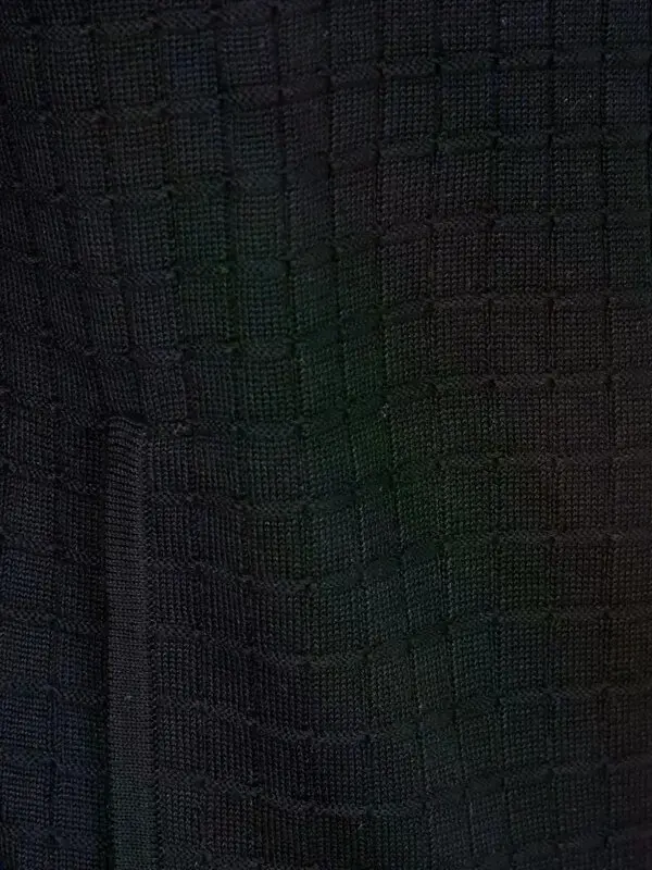 Emporio Armani Grid-pattern Zip-up Cardigan