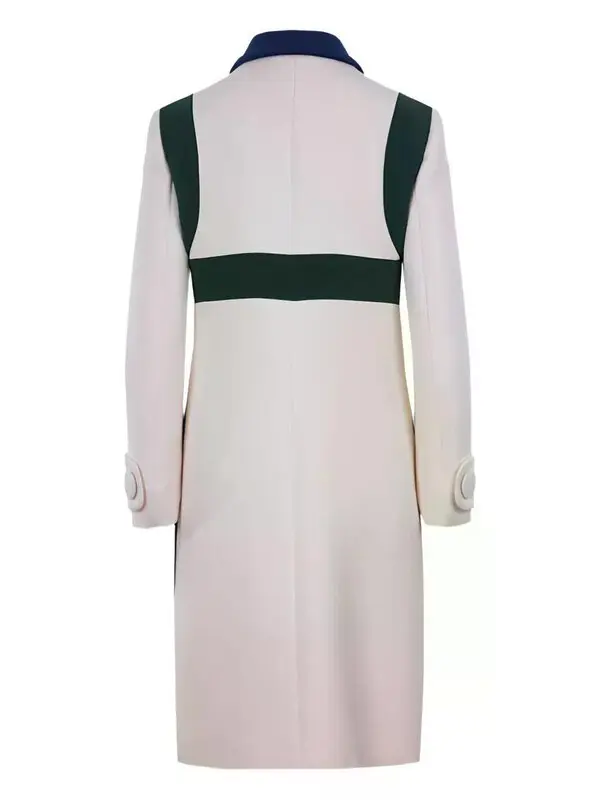 Prada Face-intarsia Single-breasted Coat