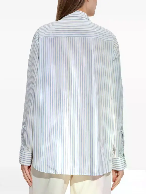 Moncler Striped Zip-up Shirt