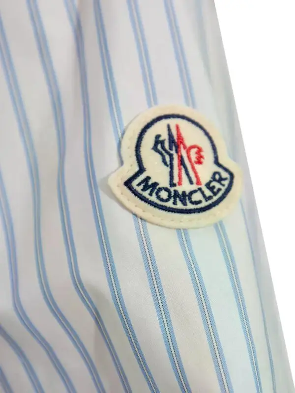 Moncler Striped Zip-up Shirt