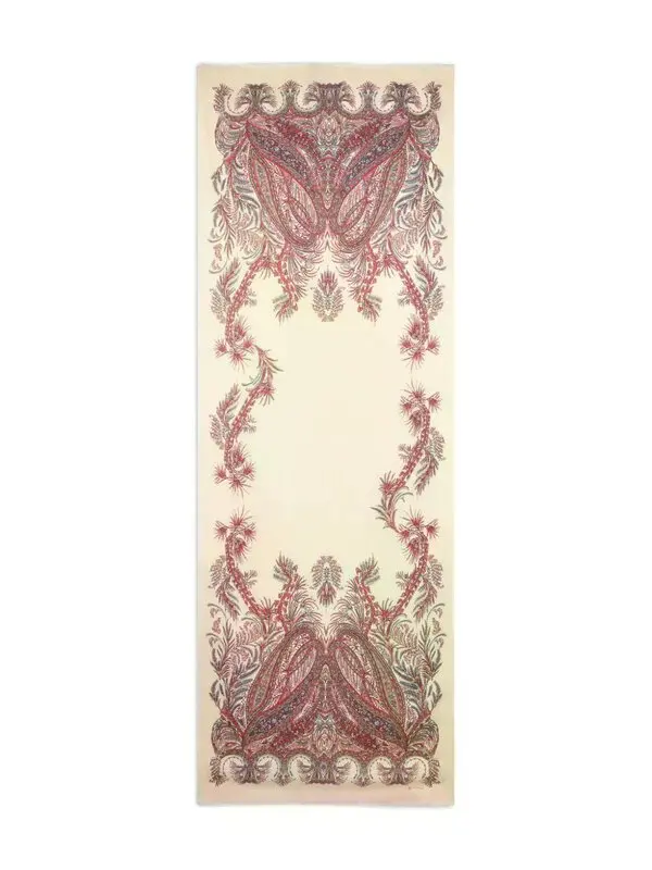Etro Paisley-print Scarf - Neutrals
