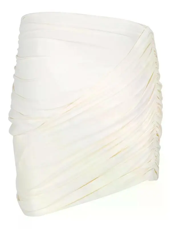 Magda Butrym Ruched Draped Mini Skirt