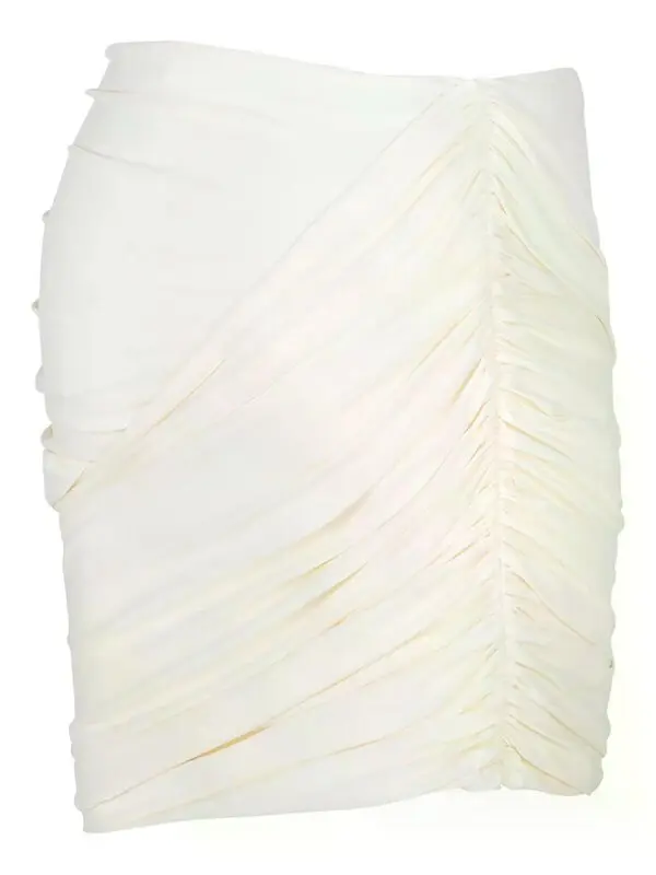 Magda Butrym Ruched Draped Mini Skirt