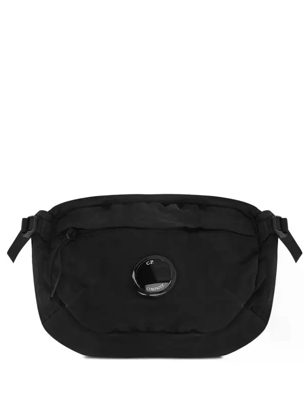 C.P. COMPANY Logo Patch Shoulder Bag - Black