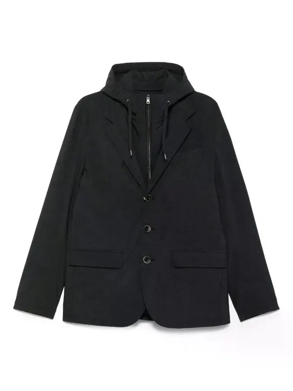 Herno Hooded Blazer - Grey