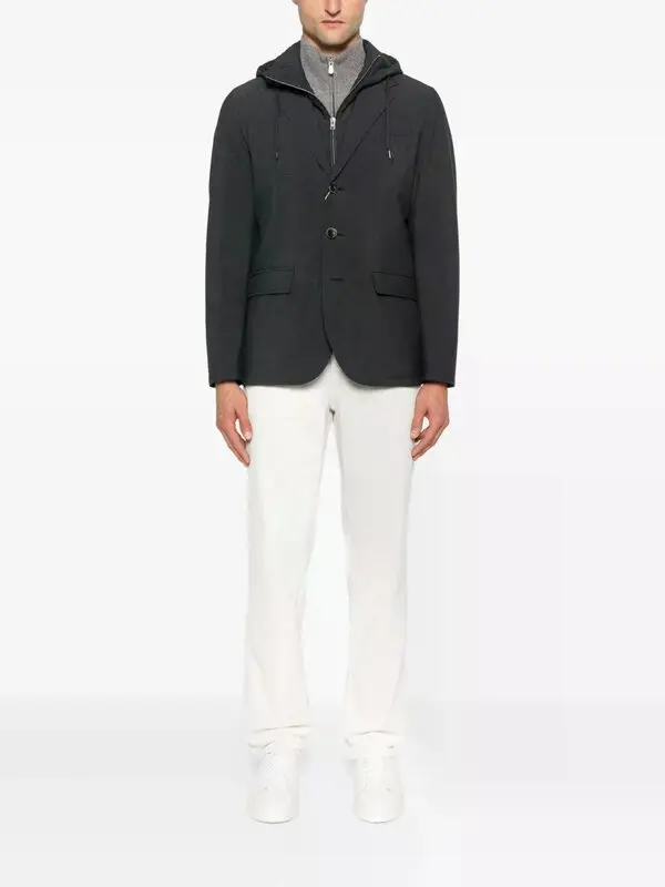 Herno Hooded Blazer - Grey