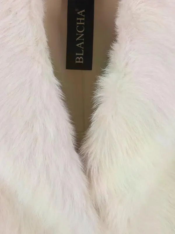 BLANCHA Wide-collar Shearling Coat