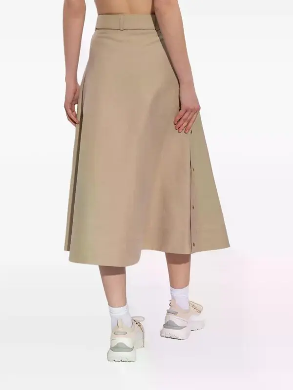 Moncler Belted Midi Skirt - Neutrals