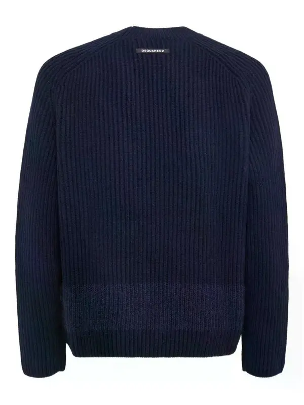Dsquared2 Ribbed Jumper - Blue